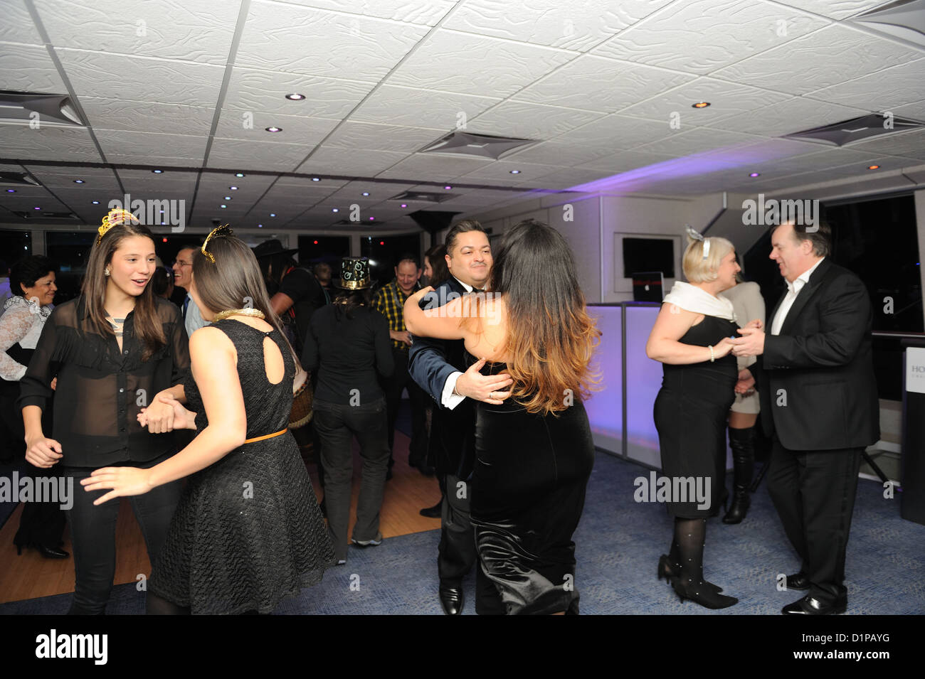 Dancing aboard Hornblower Hybrid as it cruised New York harbor on New ...
