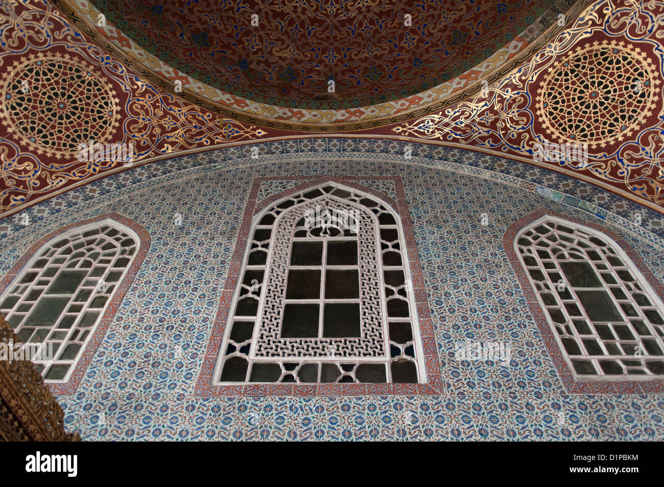 Architectural detail of a harem at Topkapi Palace, Istanbul, Turkey ...