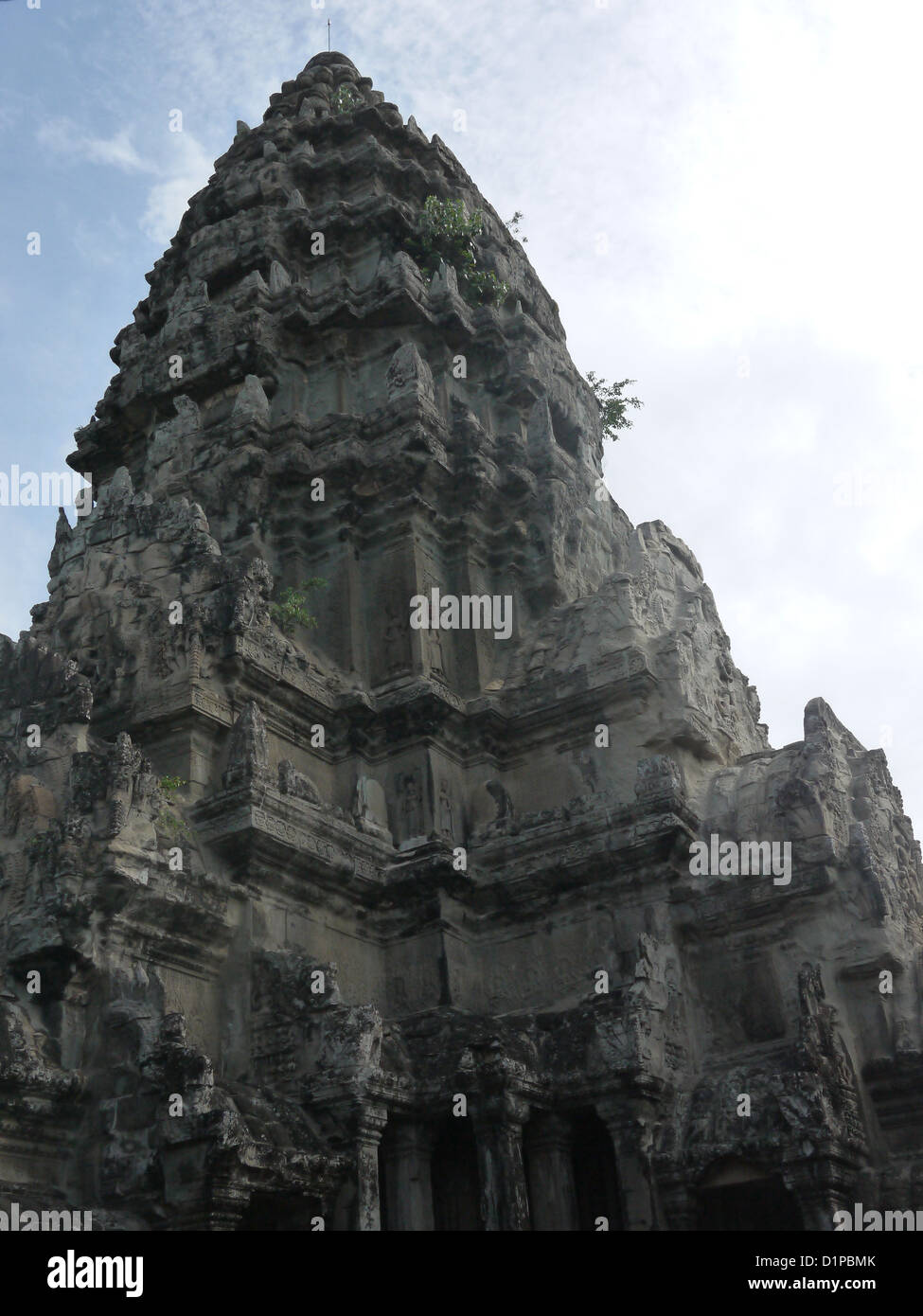 Khmer architecture sandstone tower Stock Photo - Alamy