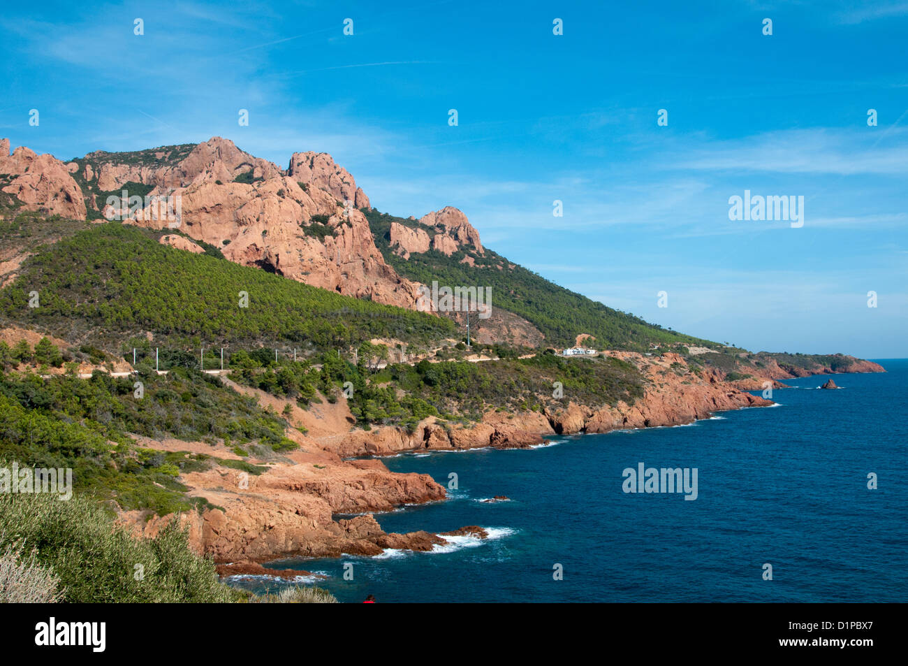 Esterel Massif St Raphael France Stock Photo - Alamy