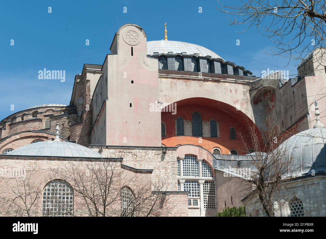 Low angle view of Aya Sofya museum, Istanbul, Turkey Stock Photo - Alamy