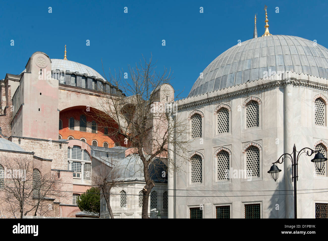 Low angle view of Aya Sofya museum, Istanbul, Turkey Stock Photo - Alamy