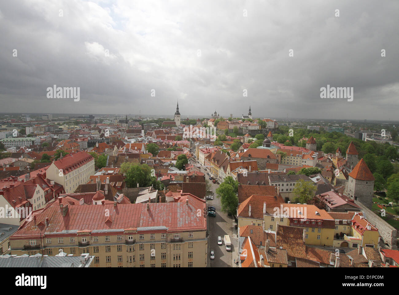 Birds eye view tallinn hi-res stock photography and images - Alamy