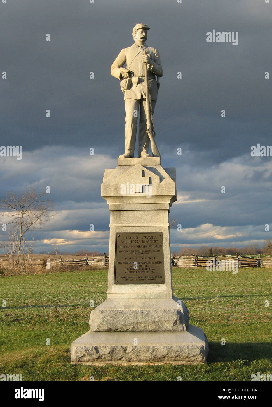 The Antietam National Battlefield in Maryland marks the site of the ...