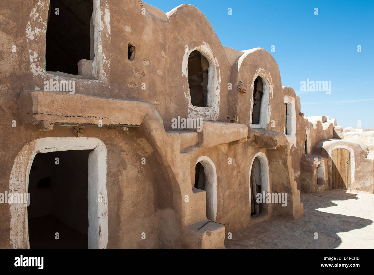 South of Tunisia, Tataouine,the Ksar Hadada,ancient fortified berber ...