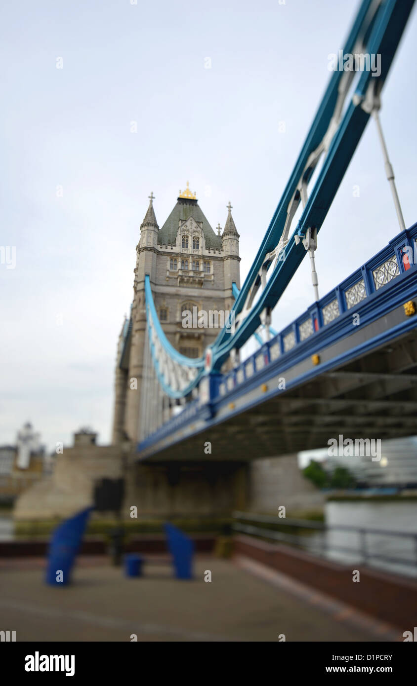 Tower Bridge in London - Victorian engineering on the river Thames ...