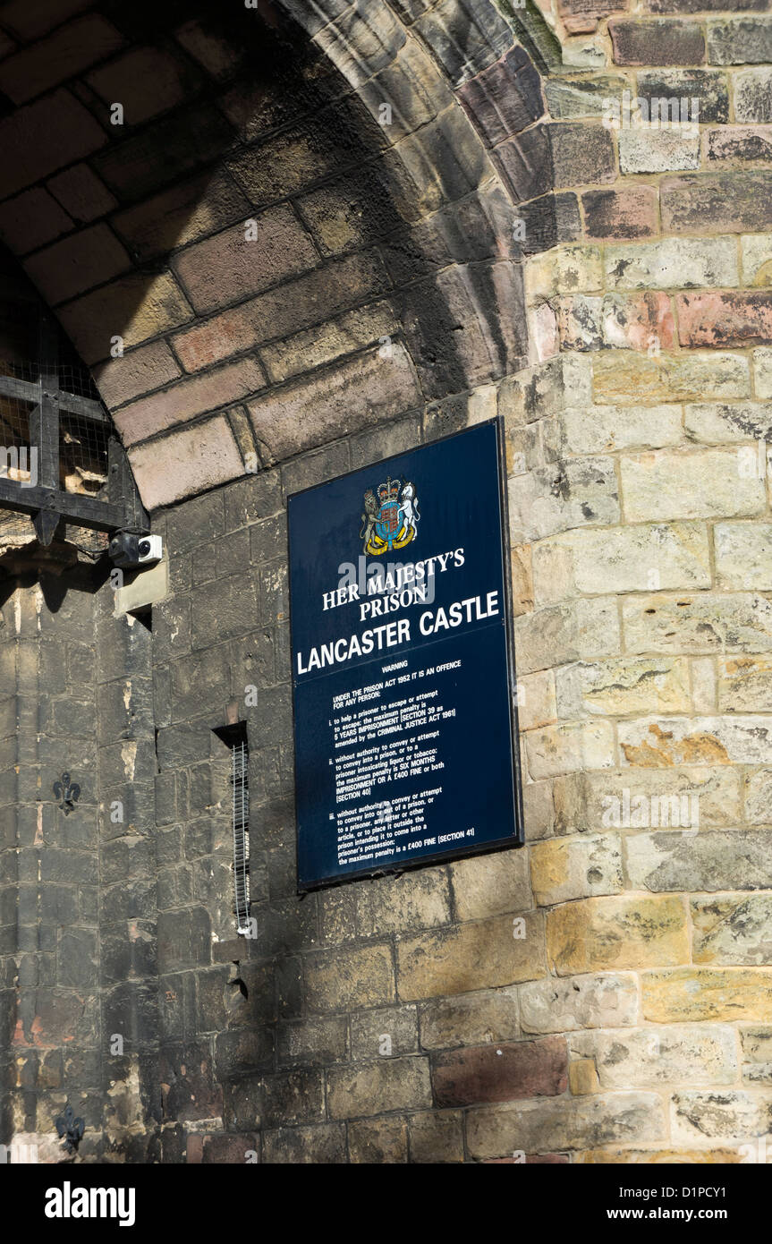 Lancaster Prison & Castle Lancaster England Uk Stock Photo - Alamy