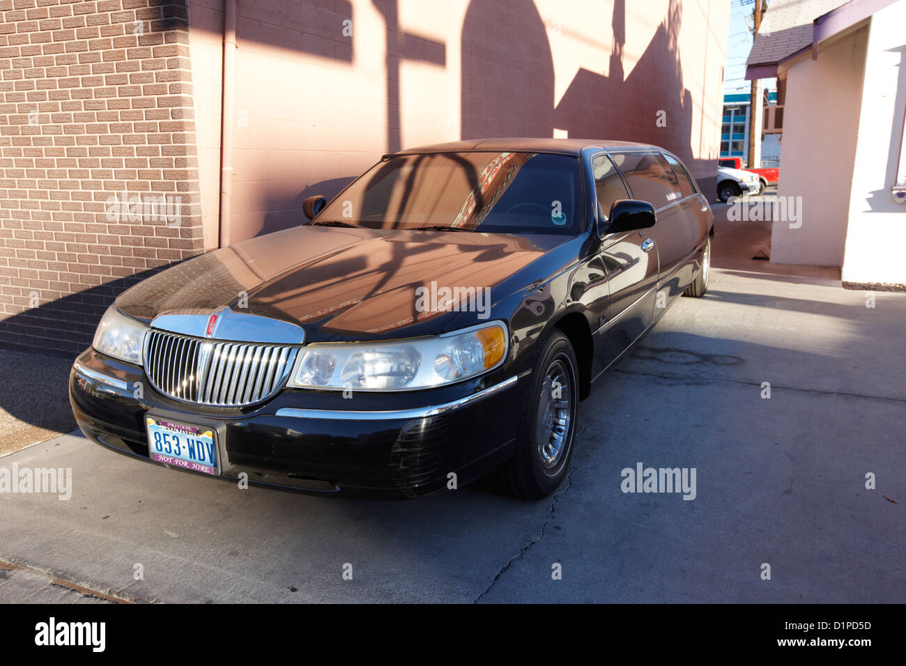 private limousine parked in Las Vegas Nevada USA Stock Photo - Alamy