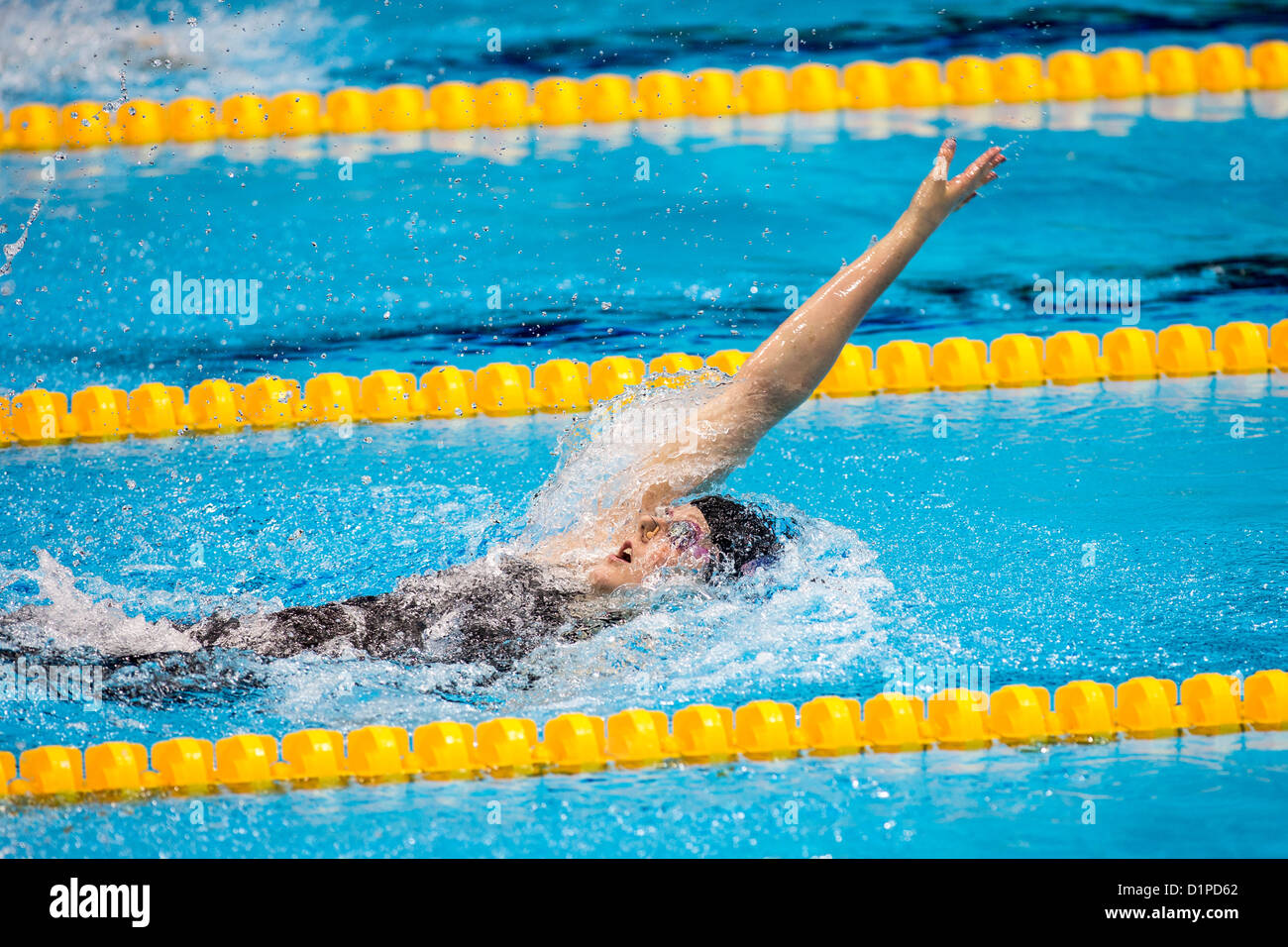 Elizabeth Beisel (USA) competing in the Women's 200m Backstroke ...