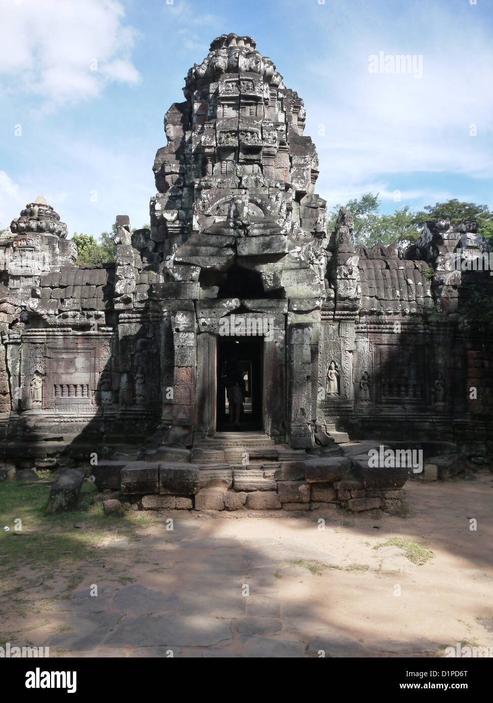Khmer design temple tower Stock Photo - Alamy