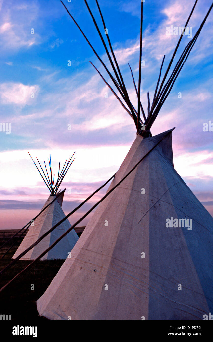Teepees sunset hi-res stock photography and images - Alamy