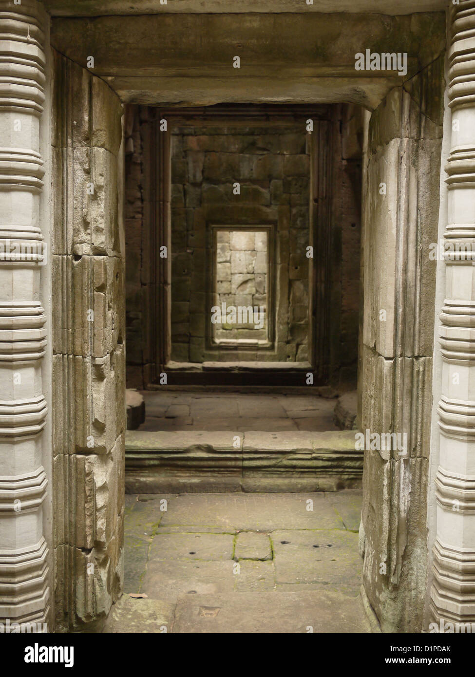 old architecture door opening Stock Photo - Alamy