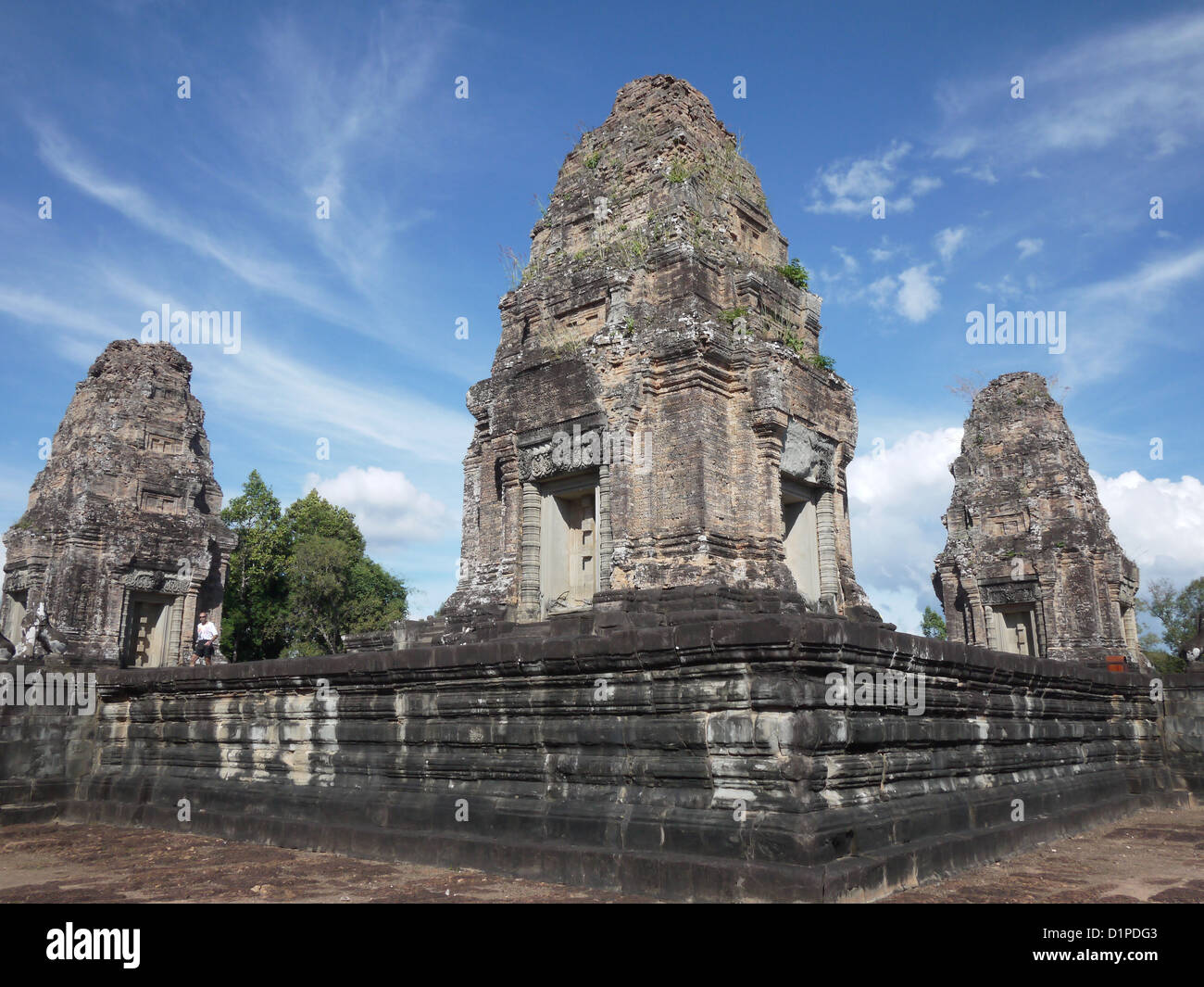 The East Mebon is an old temple dedicated to the Hindu god Shiva and ...