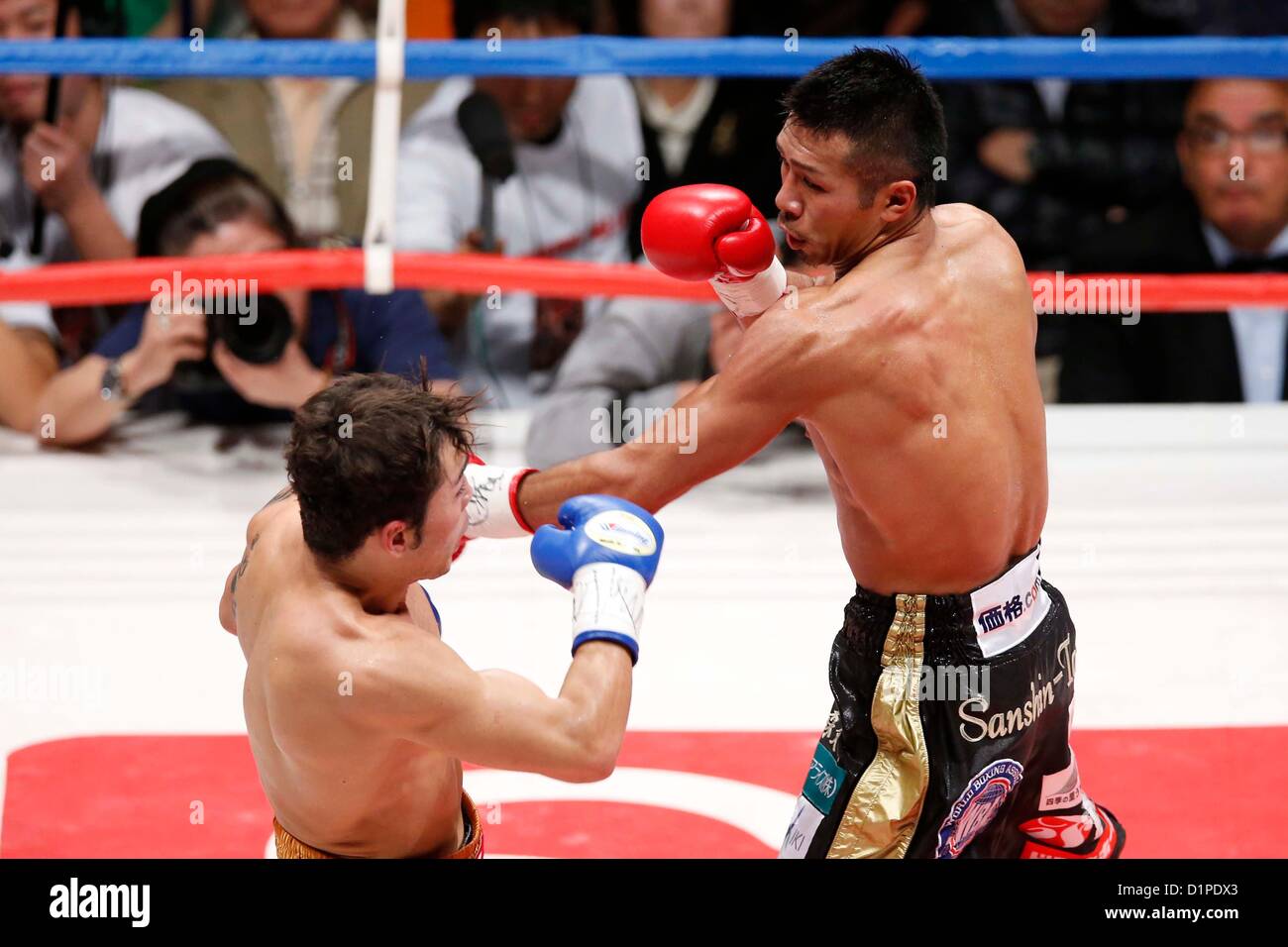 (L to R) Bryan Vasquez (CRI), Takashi Uchiyama (JPN), December 31, 2012 ...