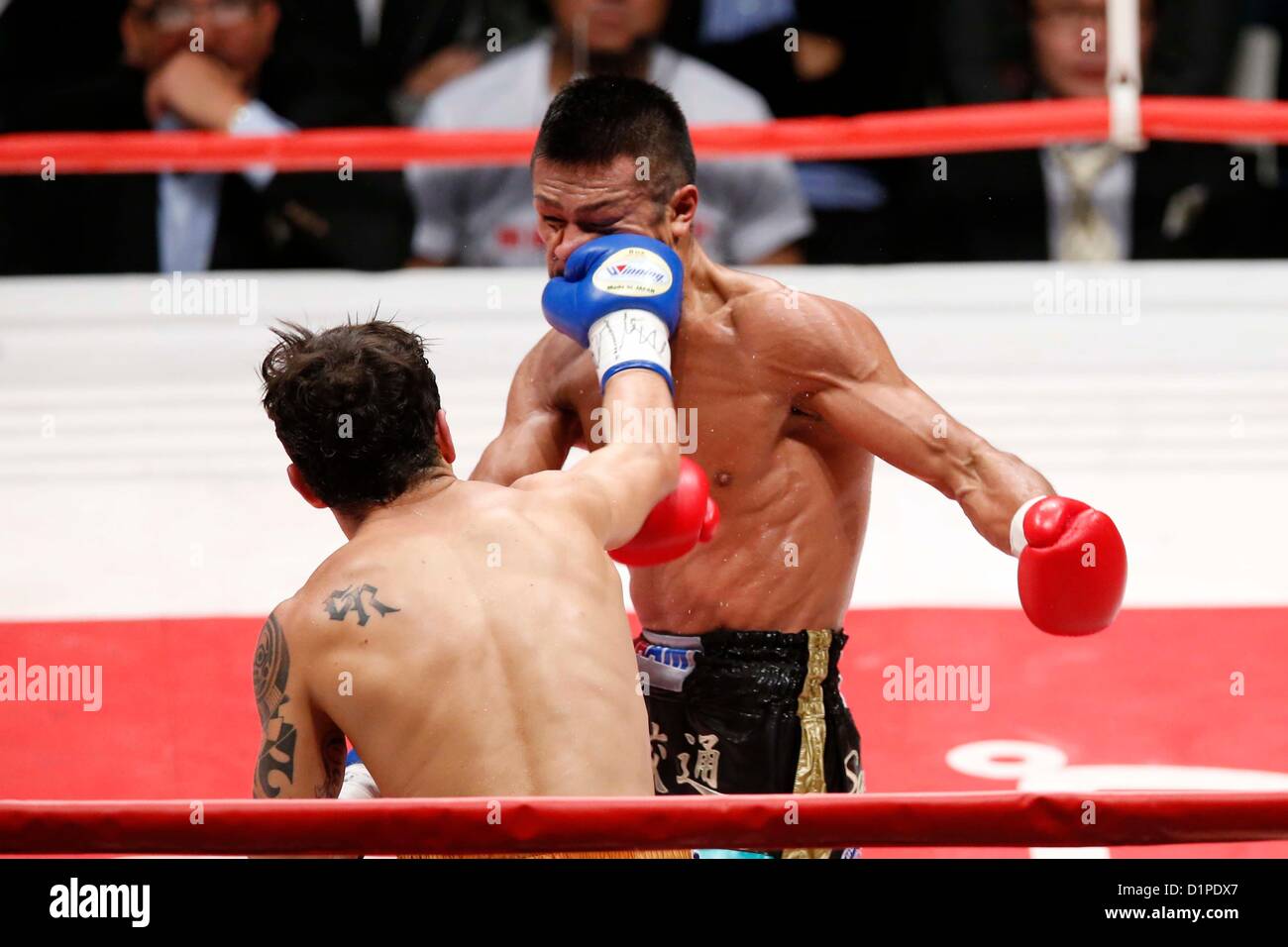 (L to R) Bryan Vasquez (CRI), Takashi Uchiyama (JPN), December 31, 2012 ...