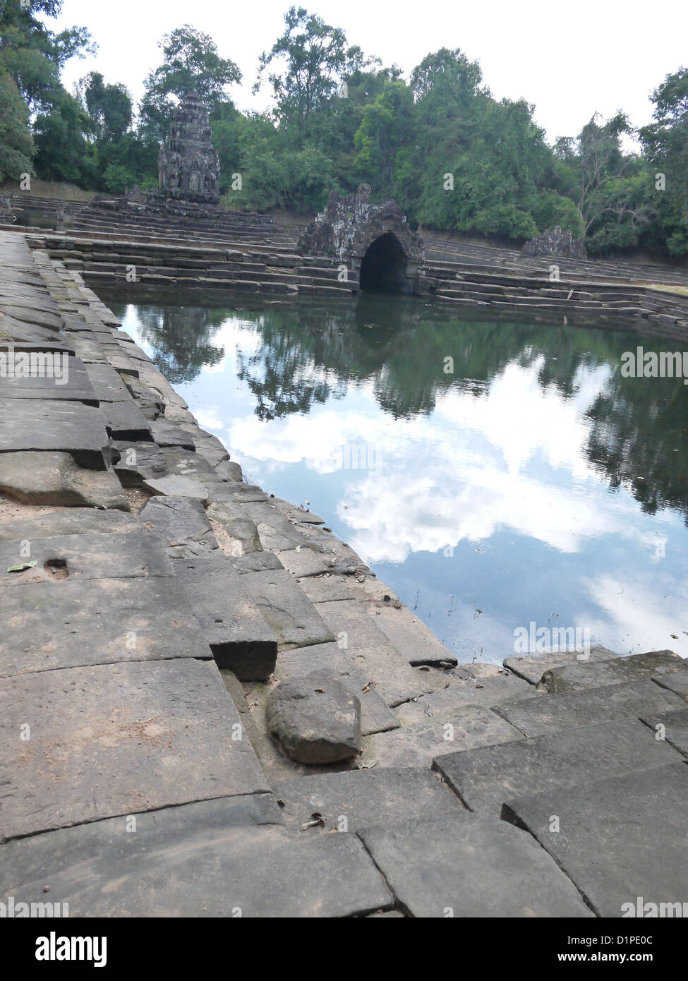 stone steps water temple Stock Photo - Alamy