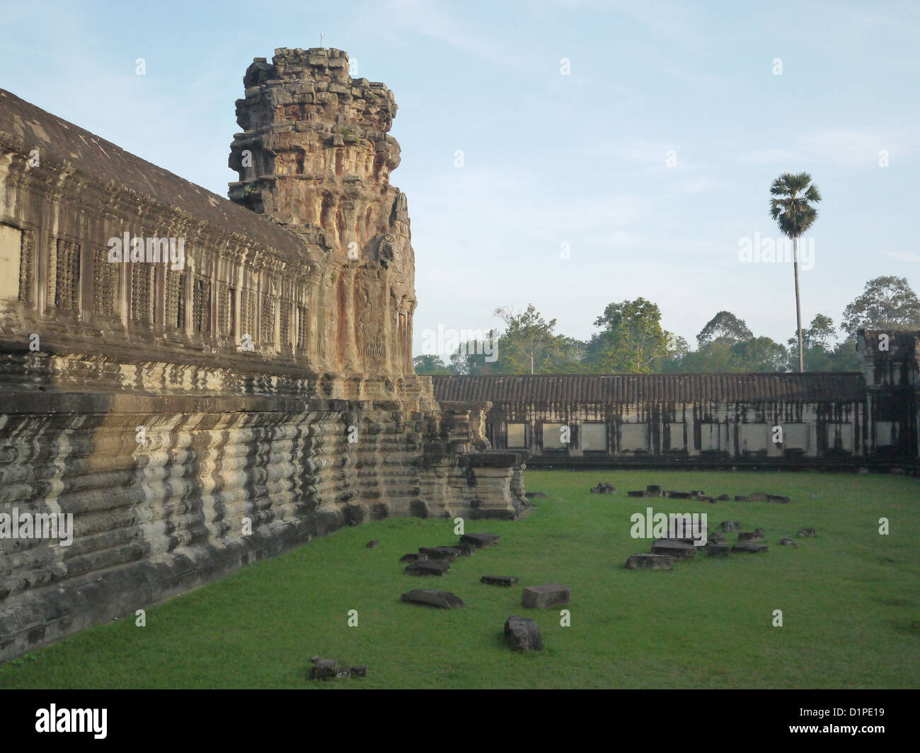 morning light shinning Angkor Wat structure Stock Photo - Alamy