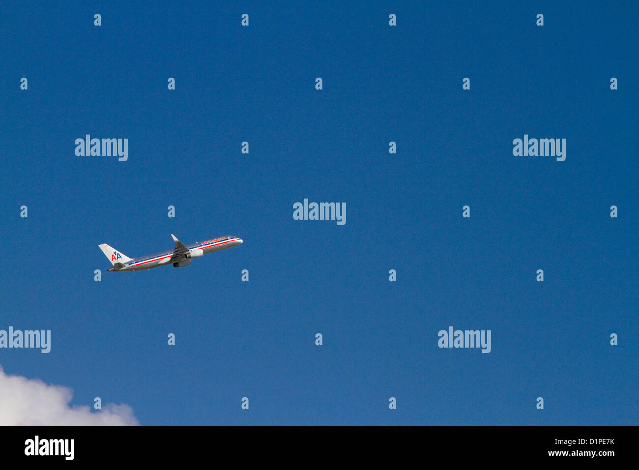 American Airlines Boeing 767 at take off from the Miami International ...