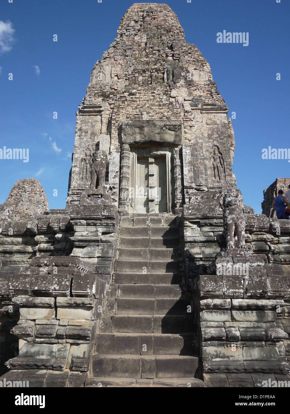 The East Mebon is an old temple dedicated to the Hindu god Shiva and ...
