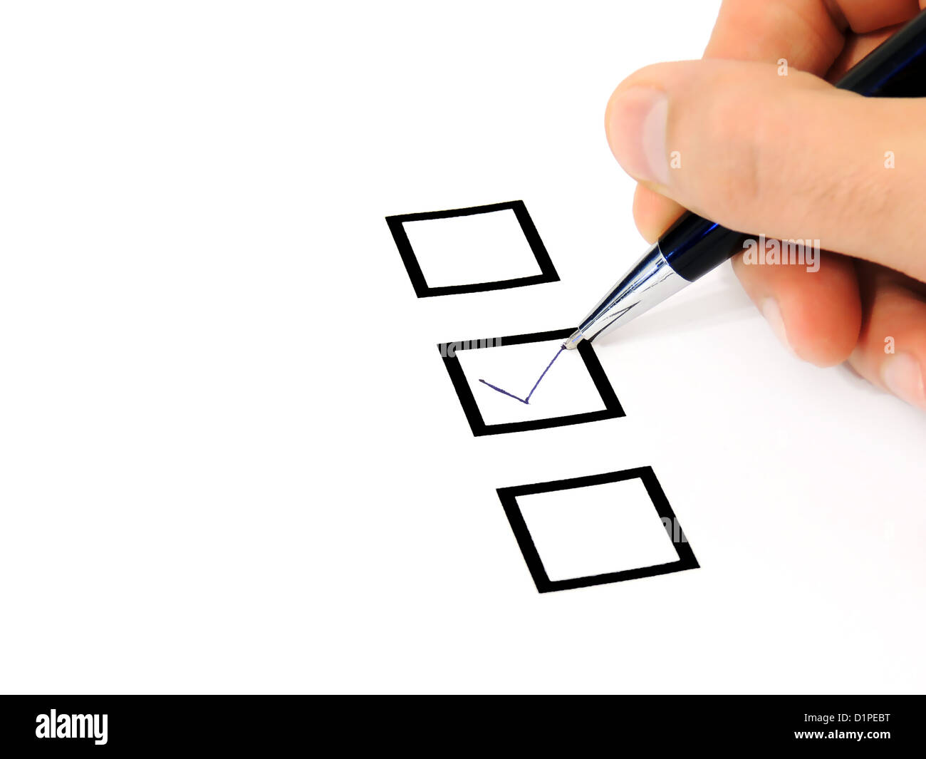 Black tick box hi-res stock photography and images - Alamy