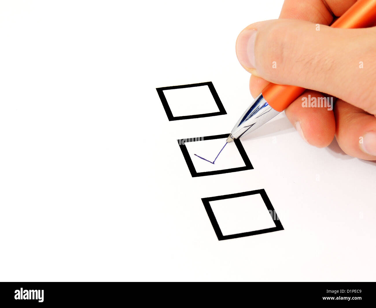 hand check box Stock Photo - Alamy