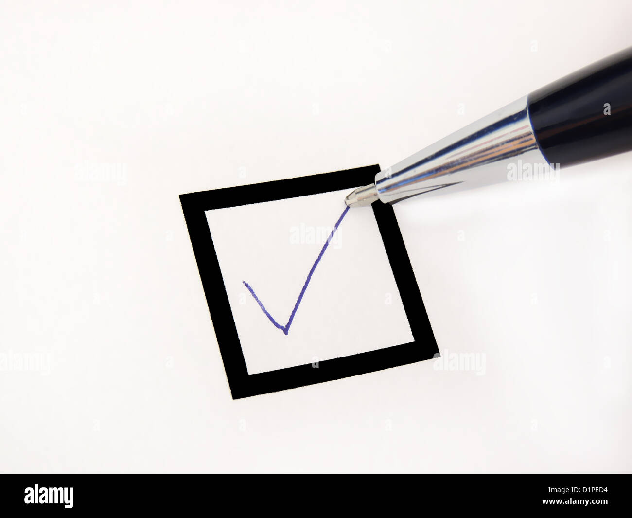 Check Box Stock Photo - Alamy