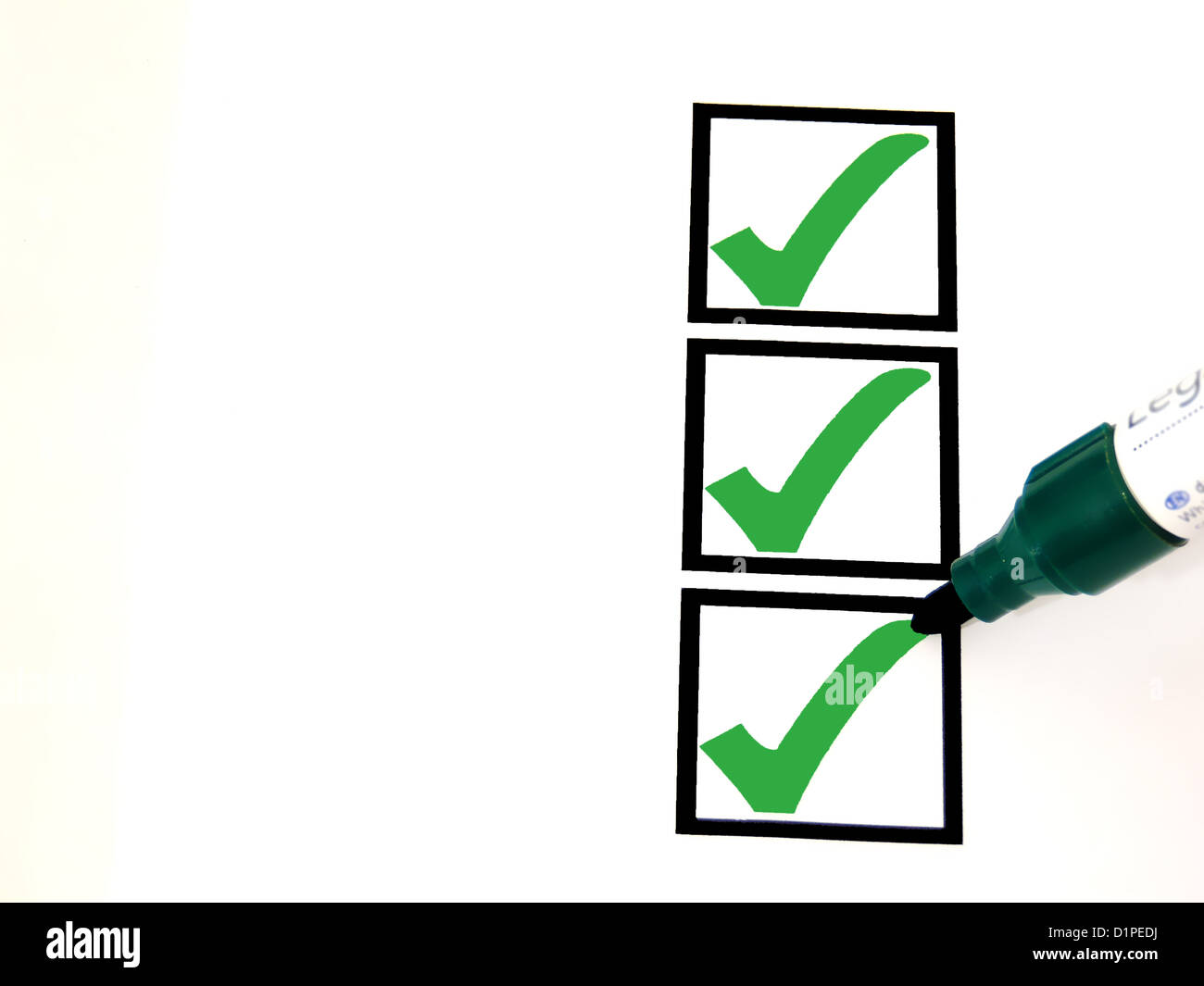 Tick Box Stock Photos & Tick Box Stock Images - Alamy