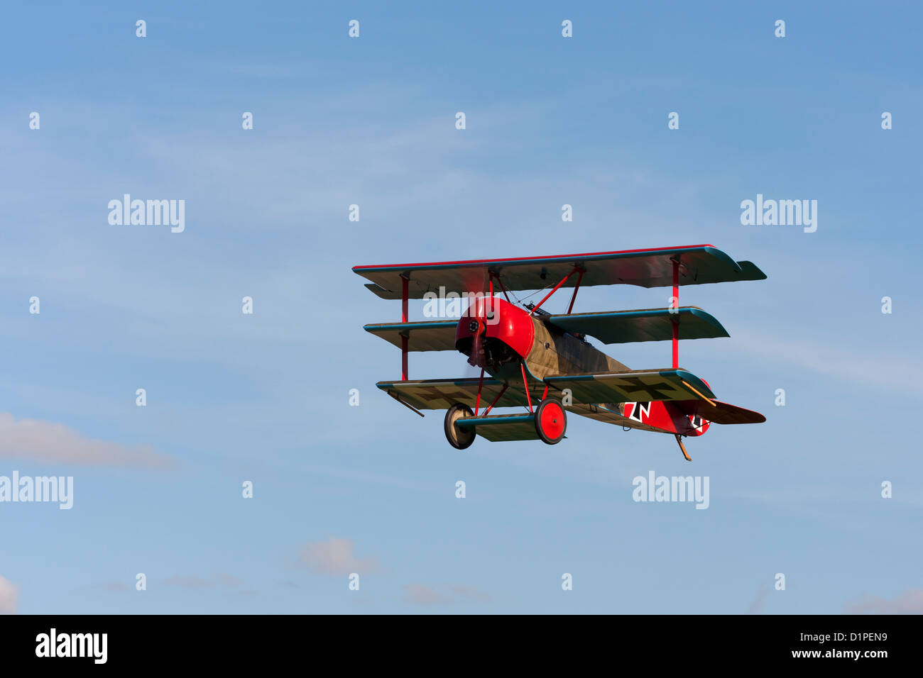 Fokker dr1 triplane in flight hi-res stock photography and images - Alamy