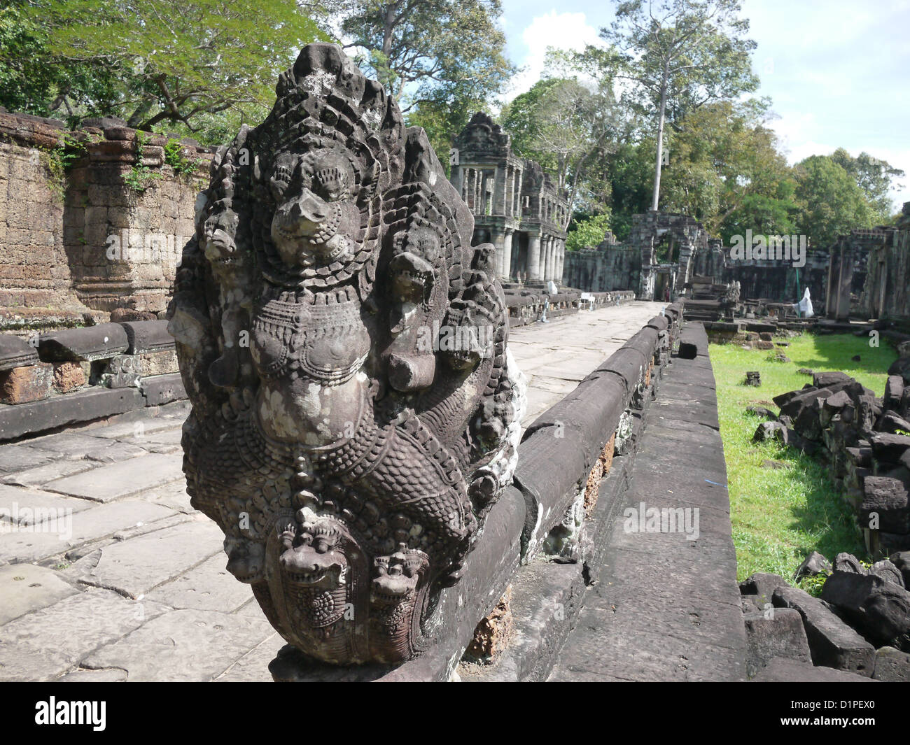 naga statue Angkor temple Stock Photo - Alamy