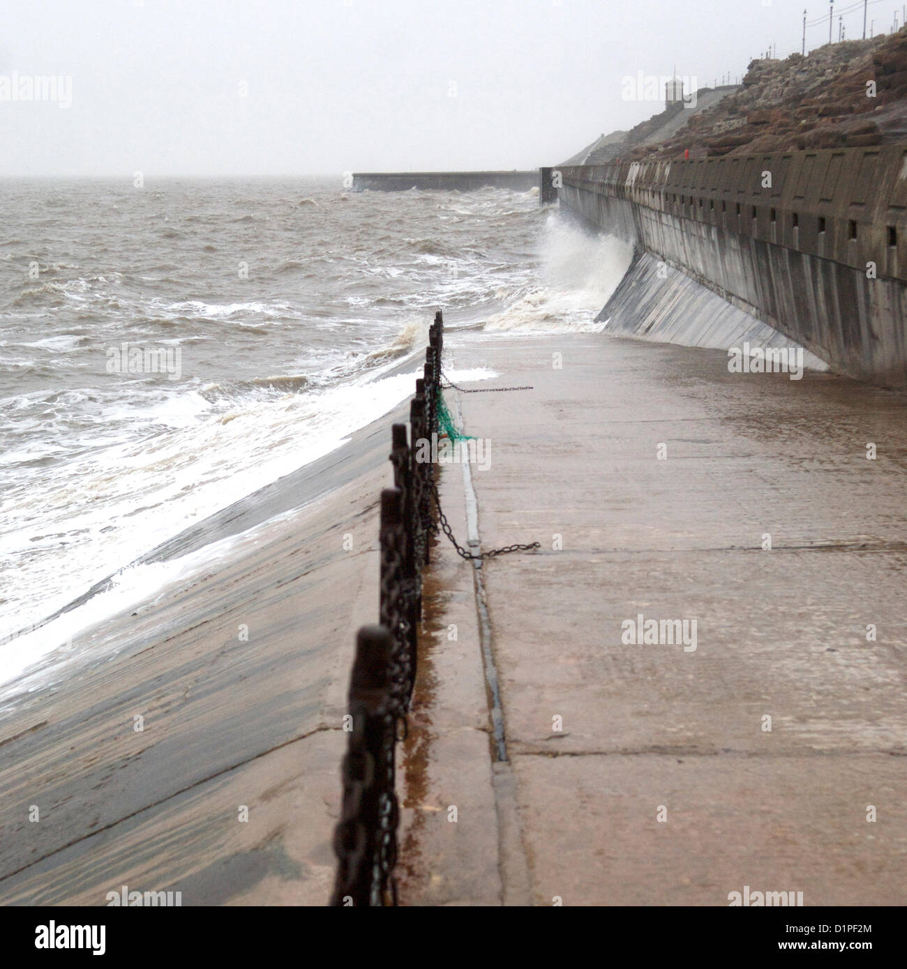 Lower Promenade at Gynn Square,Blackpool in winter Stock Photo - Alamy