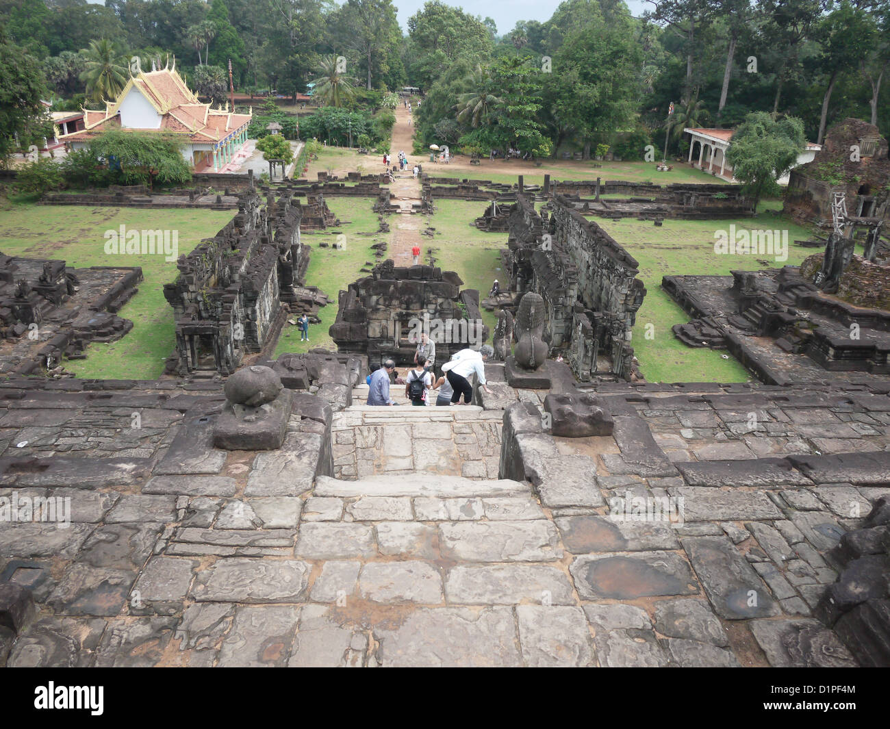 top temple looking down Stock Photo - Alamy