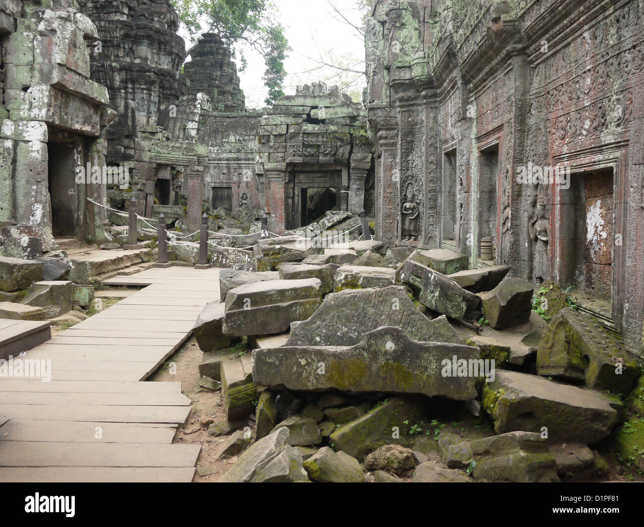 Ta Prohm interior Cambodia Stock Photo - Alamy