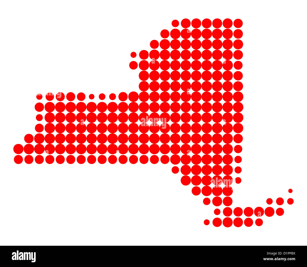 Map of New York Stock Photo - Alamy