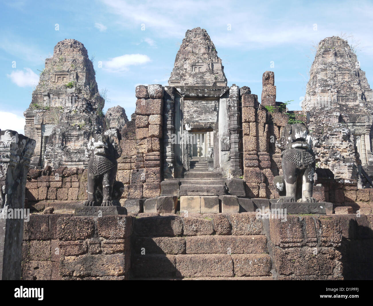 The East Mebon is an old temple dedicated to the Hindu god Shiva and ...