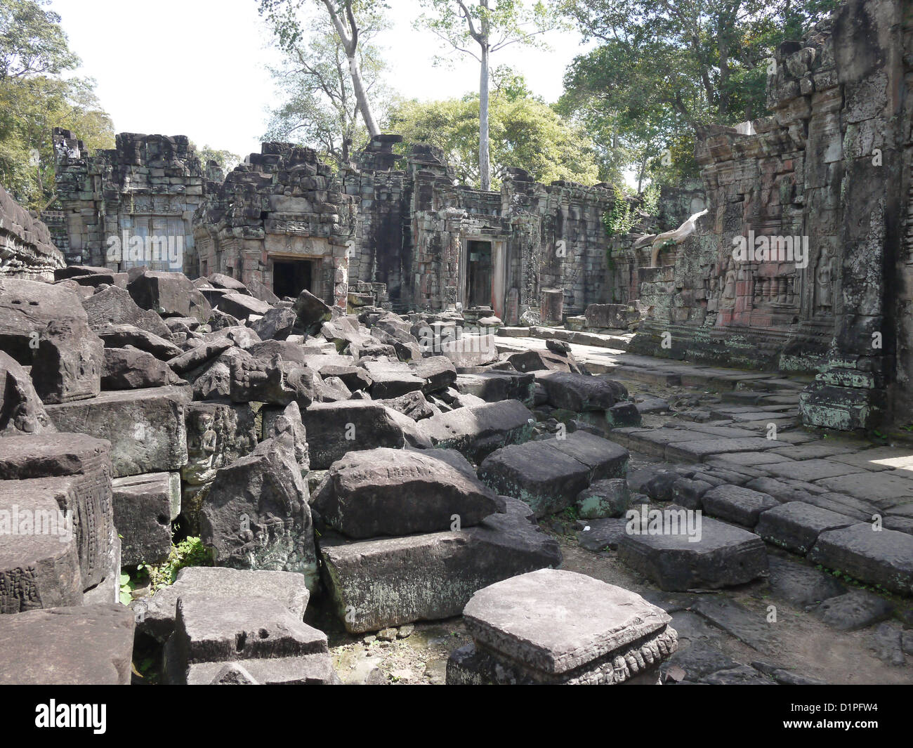 old broken temple Asia Stock Photo - Alamy