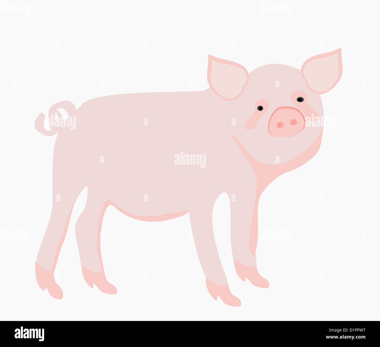 Cute draw pork cartoon hi-res stock photography and images - Alamy