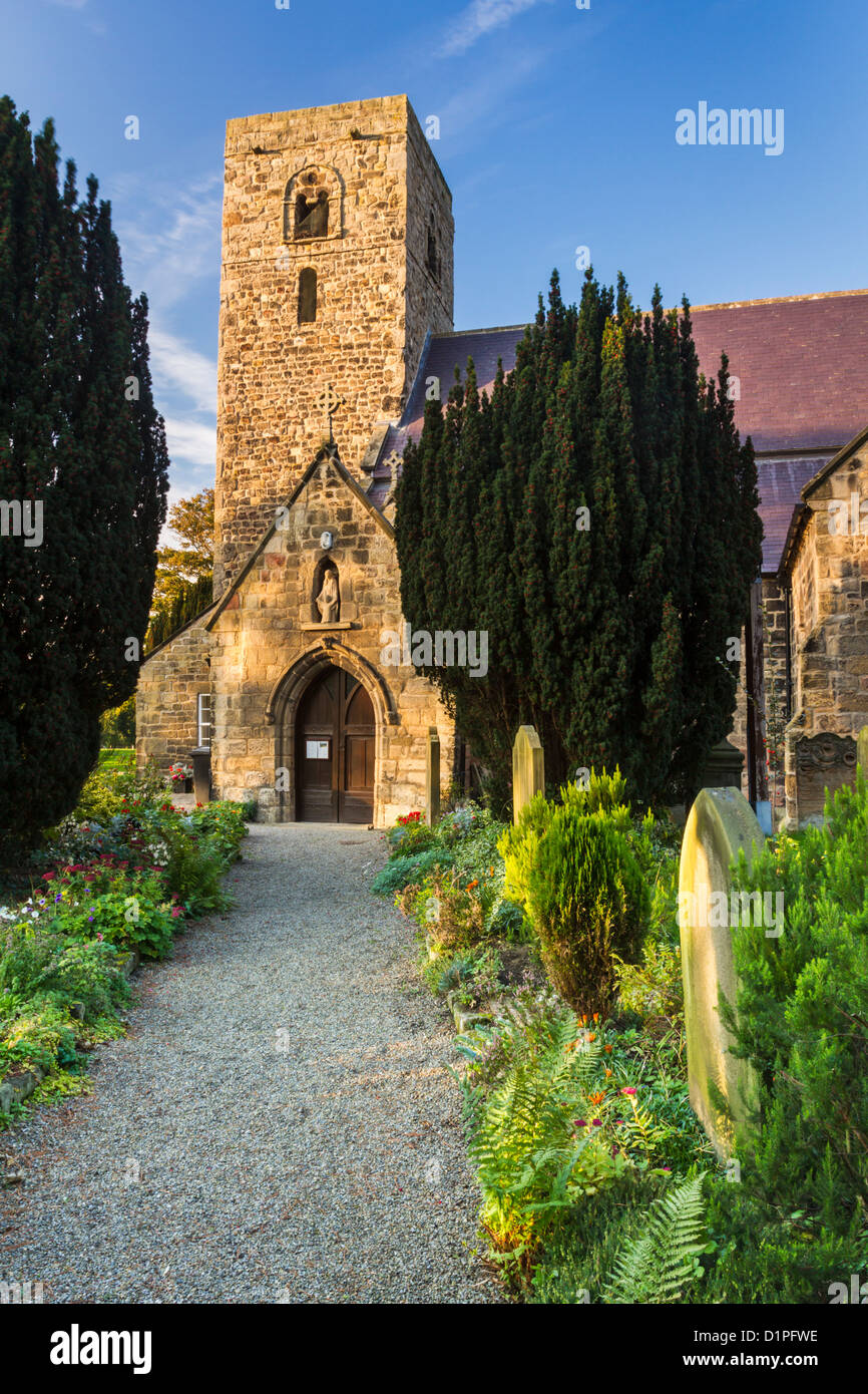 The church of St. Mary the Virgin Anglican Church in Ovingham in the ...
