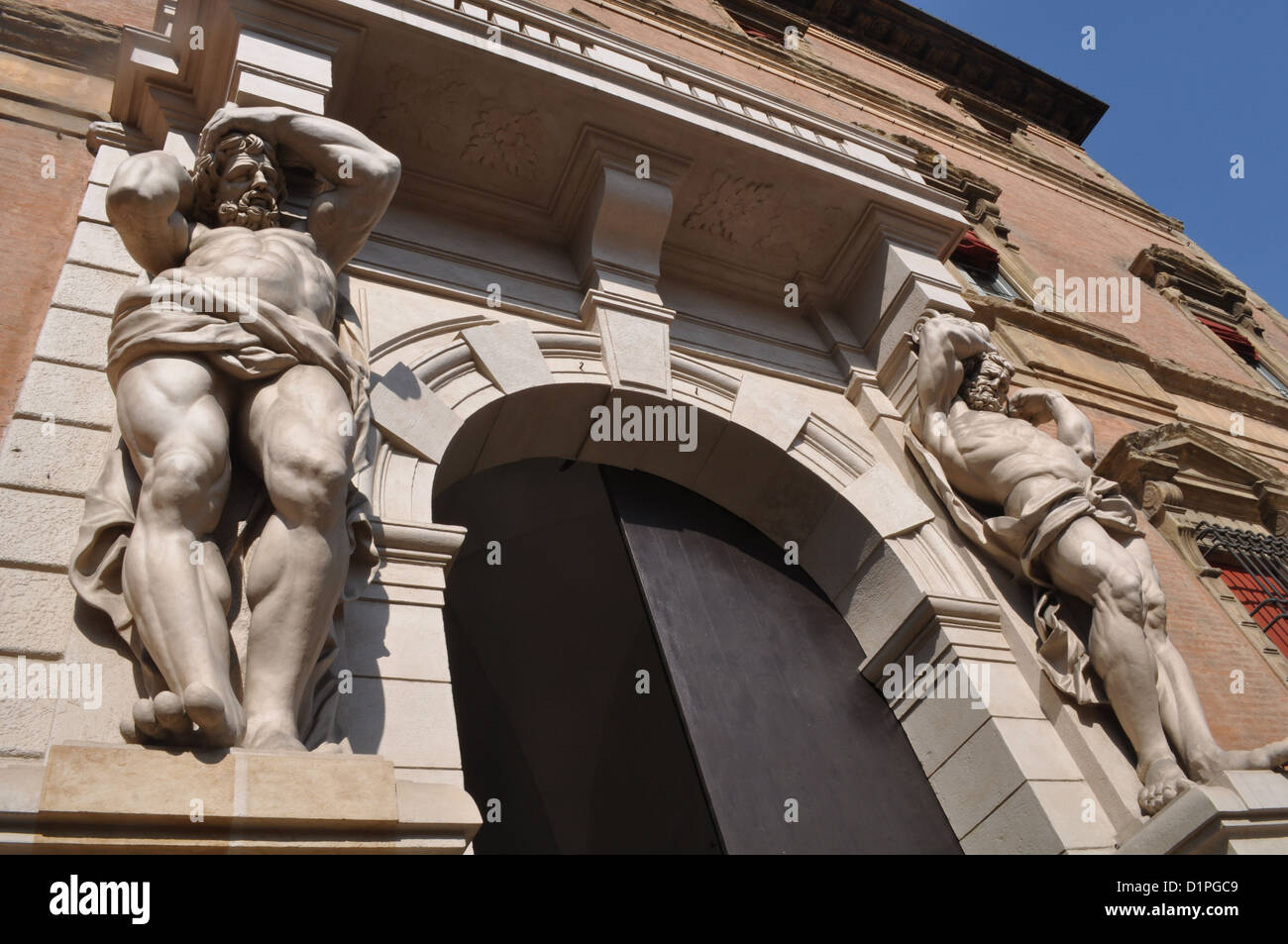 Bologna (Italy), Starda Maggiore, Palazzo Davia-Bargellini Stock Photo ...