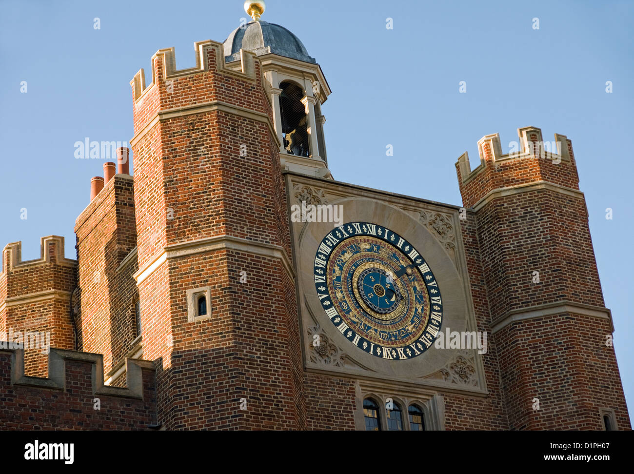 The Astrological Clock at Hampton Court in Middlesex Stock Photo - Alamy