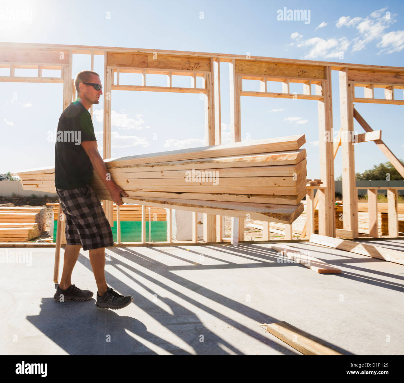 Construction worker walking board hi-res stock photography and images ...