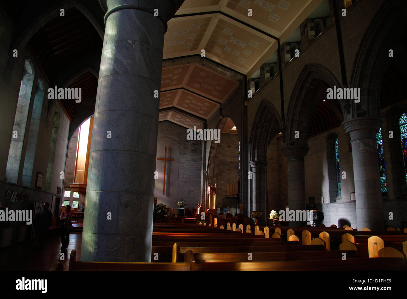 The nave of Christ Church Cathedral in Nelson Stock Photo - Alamy