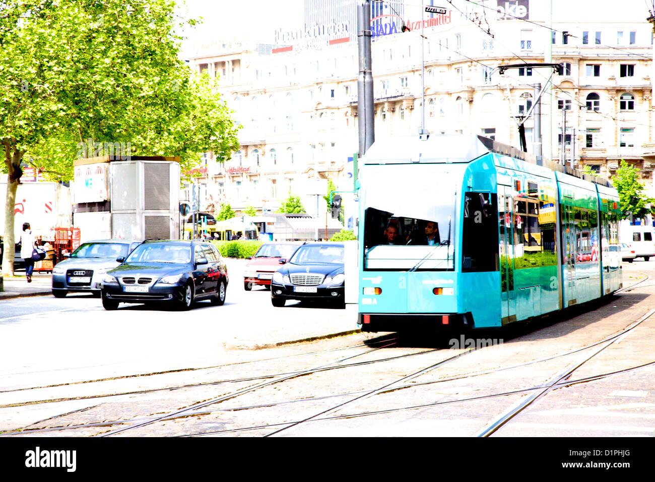 Turquoise tram hi-res stock photography and images - Alamy