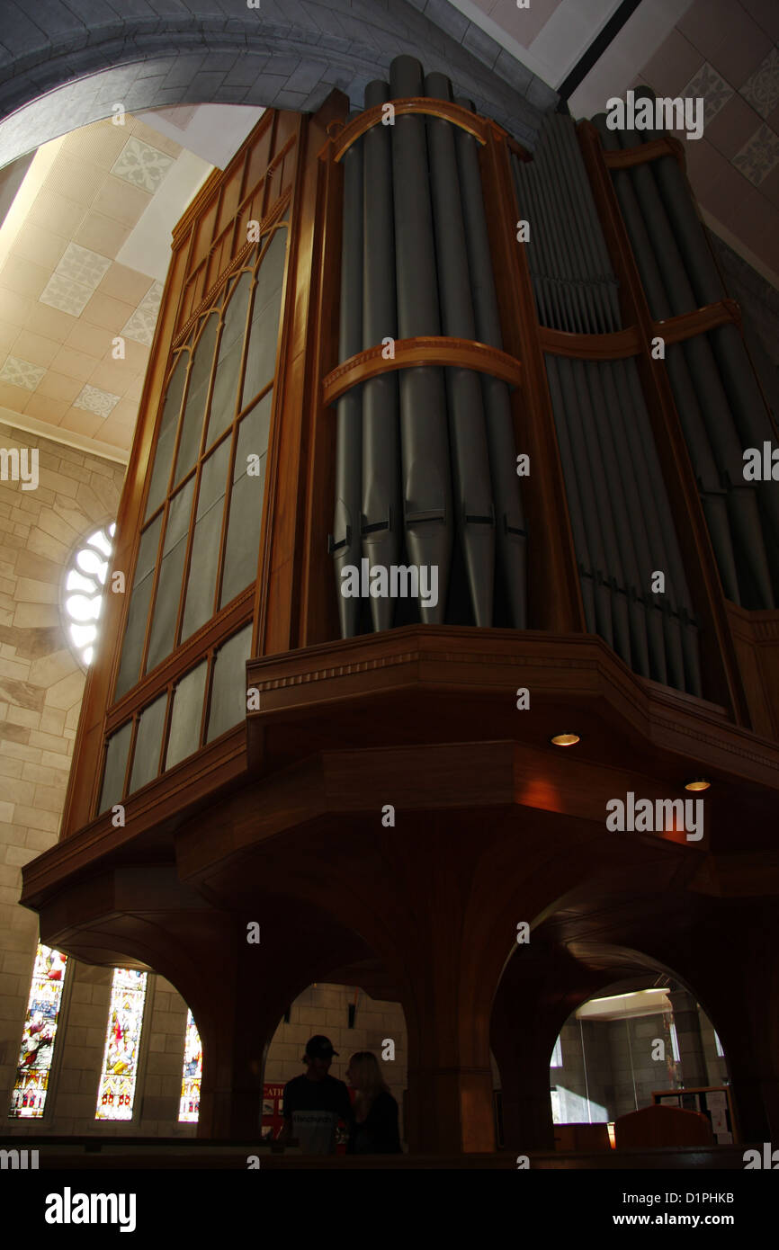 The organ inside Christ Church Cathedral in Nelson Stock Photo - Alamy