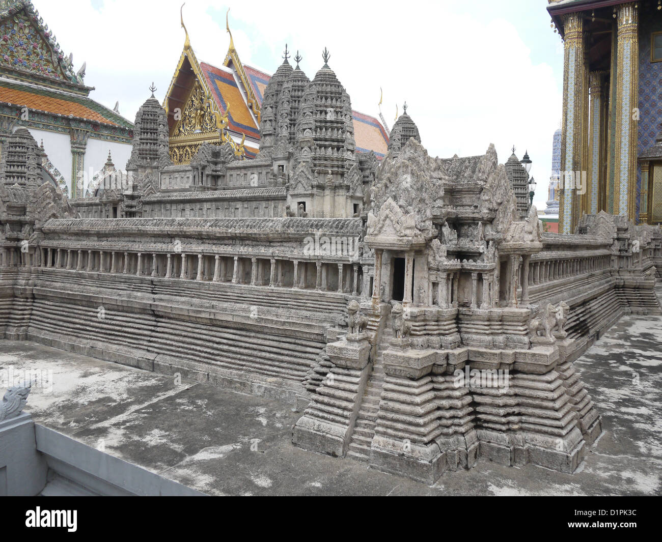 miniature angkor wat model Stock Photo - Alamy