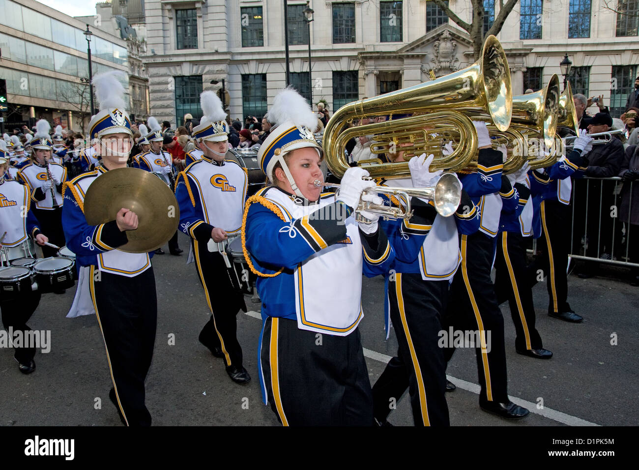 French horns parade hi-res stock photography and images - Alamy