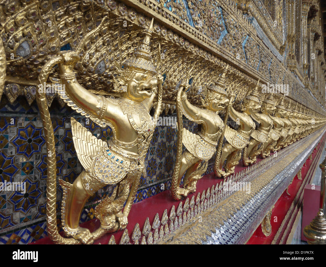Golden Garuda in Grand Palace Bangkok Thailand Stock Photo - Alamy