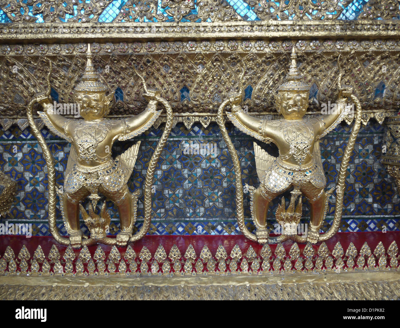 Golden Garuda in Grand Palace Bangkok Thailand Stock Photo - Alamy