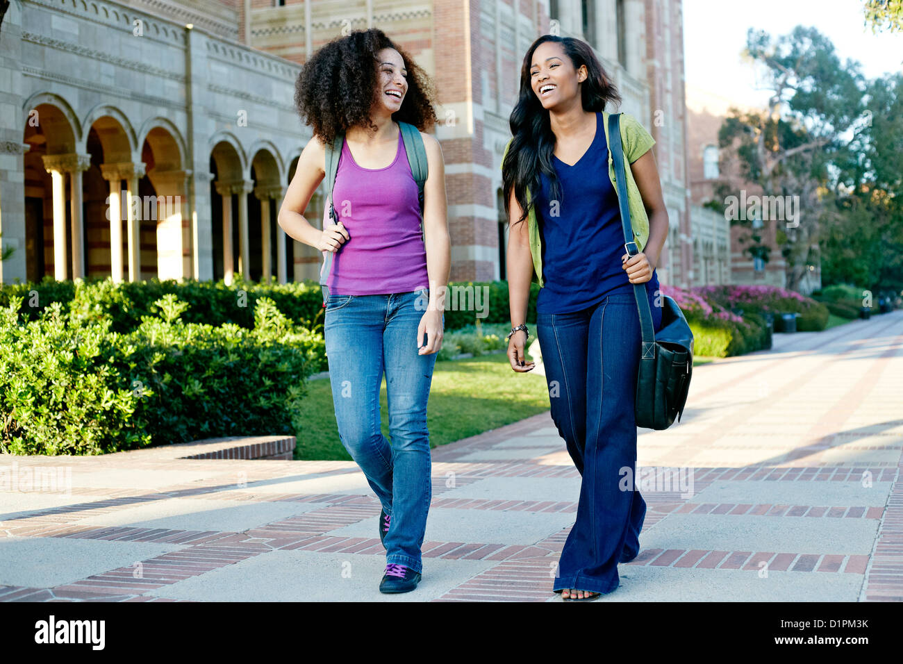 Black College Students Walking
