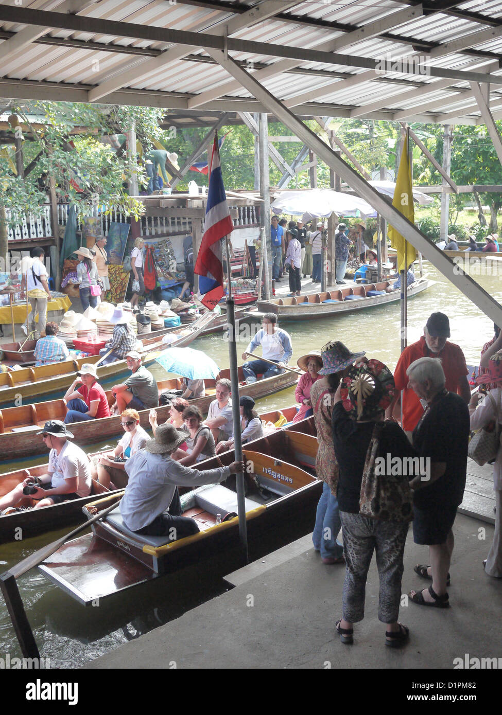 small boat river dock Asia Stock Photo - Alamy
