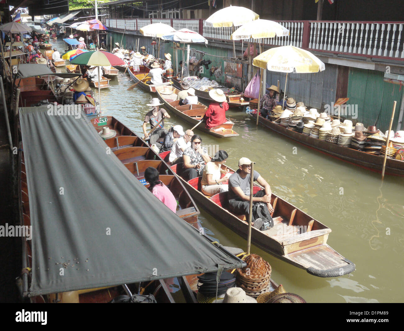 floating market boats Stock Photo - Alamy